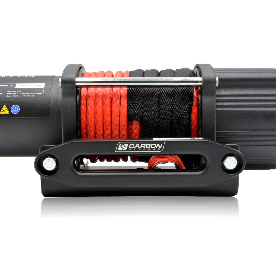 Carbon Offroad Tank 6000lb Winch Kit 12V